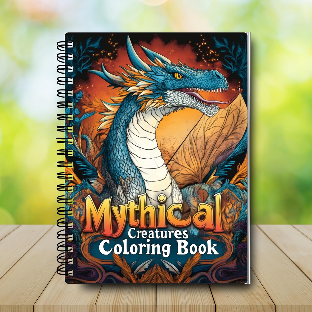 Mythical Creatures Coloring Book Kids Coloring Book Sci-fi Coloring ...