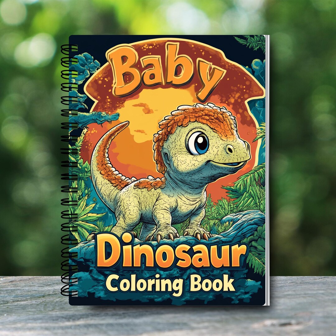 Baby Dinosaur Coloring Book Dino Coloring Book Cute Coloring Pages Trex ...