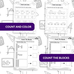 Kindergarten Math Worksheets: 175 Printable Pages (digital Download) - Etsy