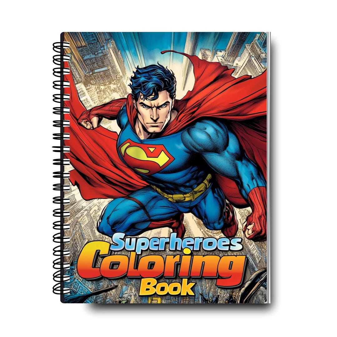 Superheroes Coloring Book | American Hero Coloring Book | Comic ...