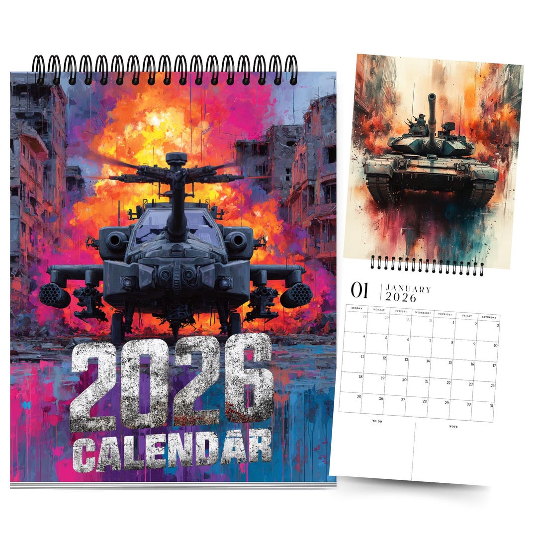 2026 Military Wall Calendar: Army Images, Monthly Planner - Etsy