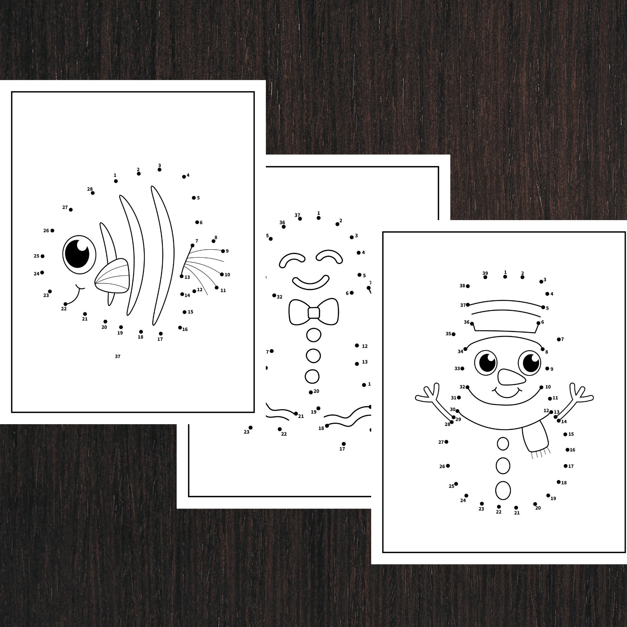 Dot to Dot for Kids Dot to Dot Printable Kids Activities Preschool ...