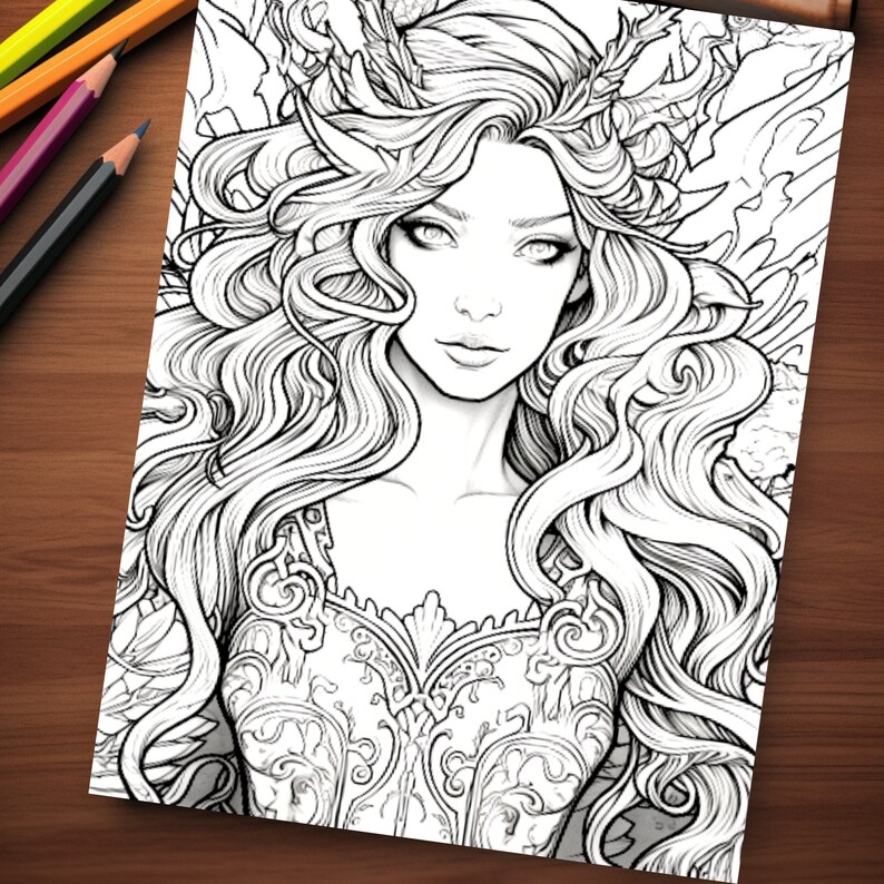 50 Mythical Creatures Coloring Pages Adult Coloring Printable - Etsy