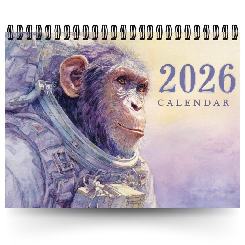 2026 Monkey Calendar - Etsy