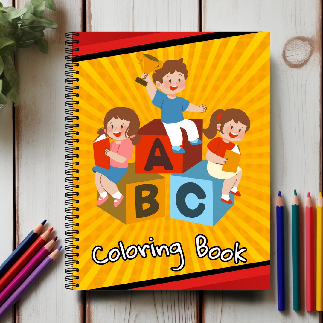 ABC Coloring Book, Kids ABC, Coloring Book, ABC Baby Book, Homeschool ...