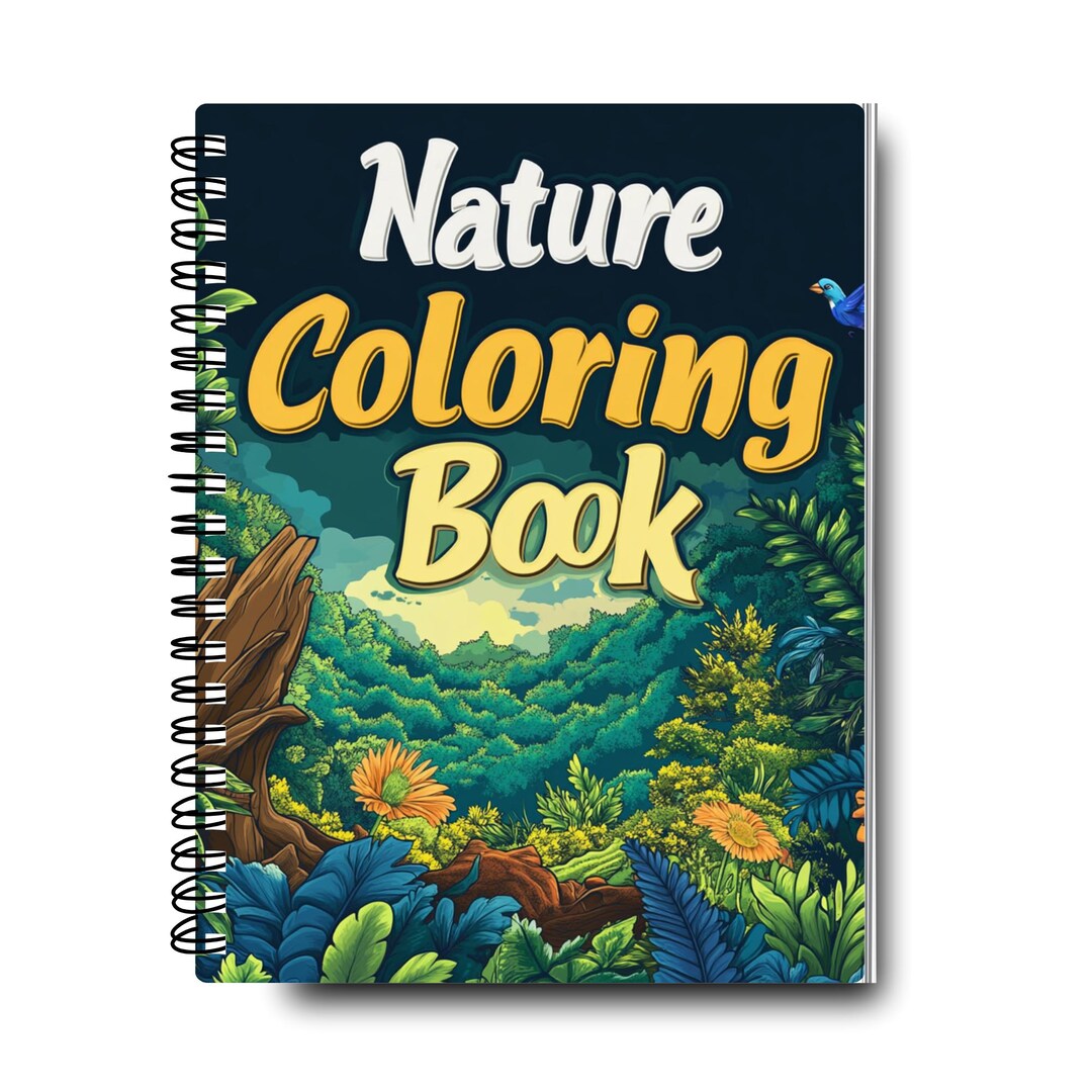 Nature Scenery Coloring Book: Relaxing Landscapes - Etsy