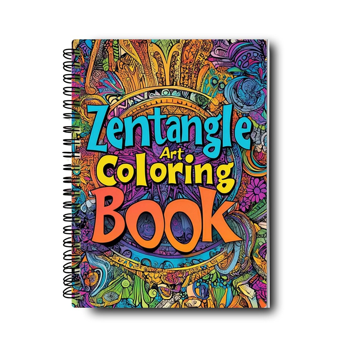 Zentangle Art Coloring Book | Zentangle Patterns | Mindfulness Activity ...