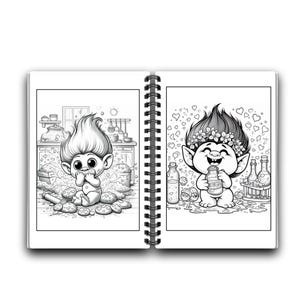 Cute Trolls Coloring Book | Troll Coloring Pages | Kids Coloring Book ...