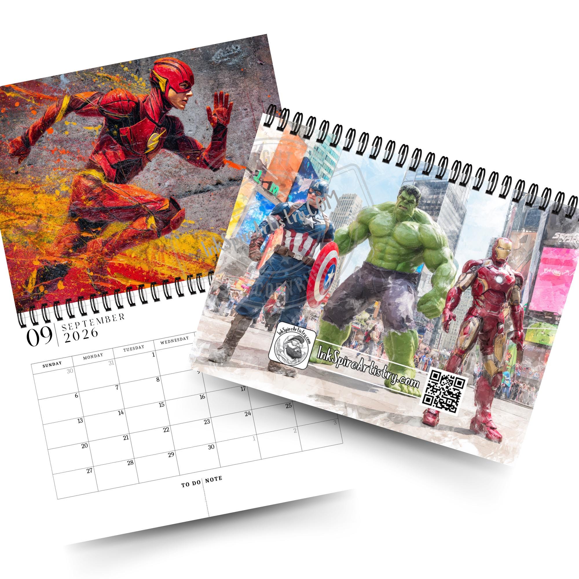 2026 Superheroes Wall Calendar: Man Cave Decor - Etsy