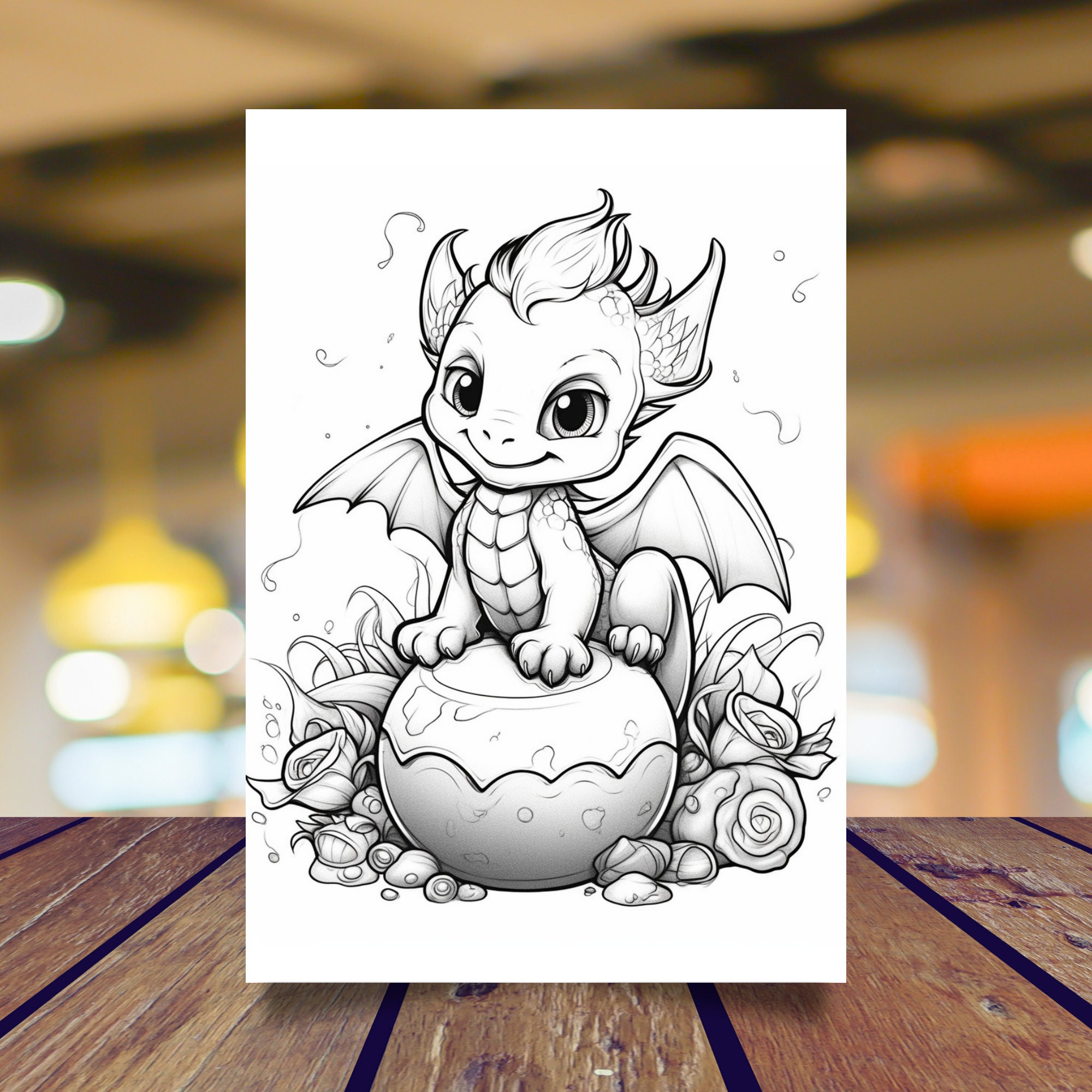 Baby Dragon Coloring Book Fantasy Coloring Dragon Coloring Book Baby ...
