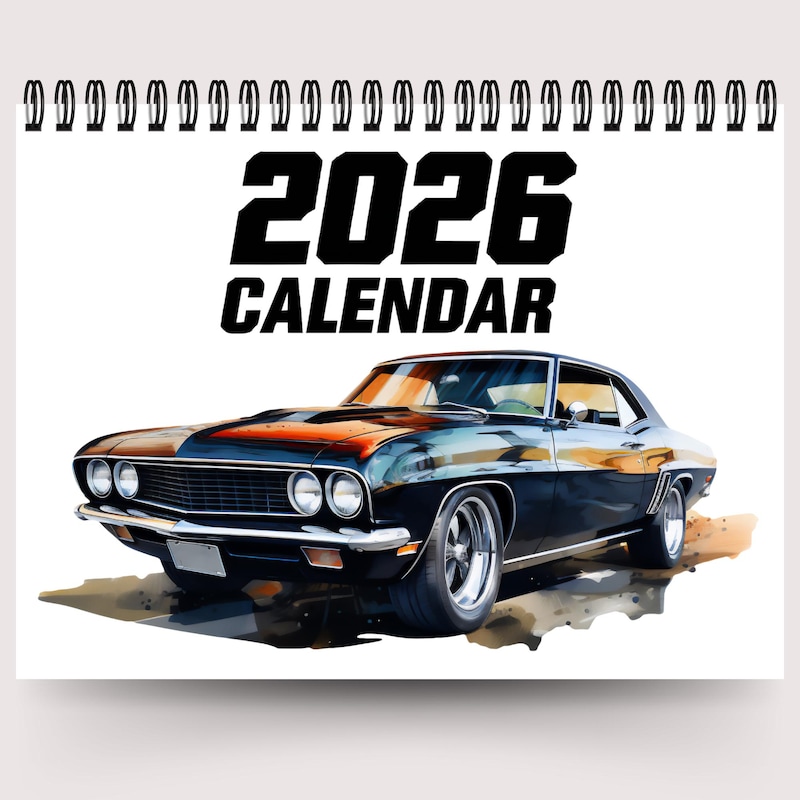 2026 Muscle Car Calendars - Etsy