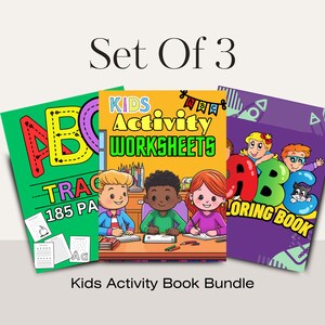 Set of 3 Activity Book Bundle for Homeschool Learning - Etsy