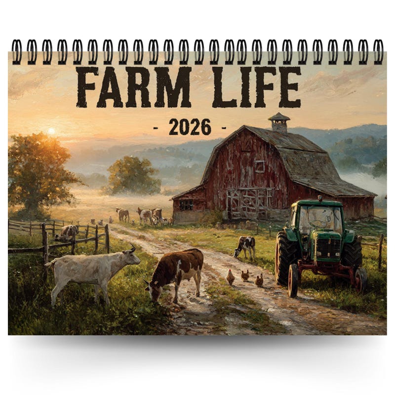 Farm Life Wall Calendar - Etsy