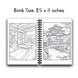 Japanese Architecture Coloring Book: Adult Asian House Designs - Etsy