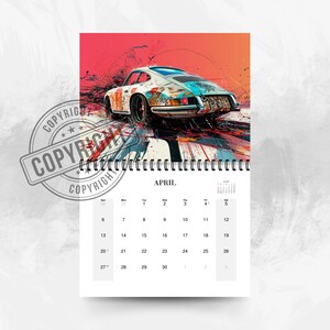 2025 Hot Rods Calendar 12 Month Calendar Man Cave Décor Wall Calendar ...