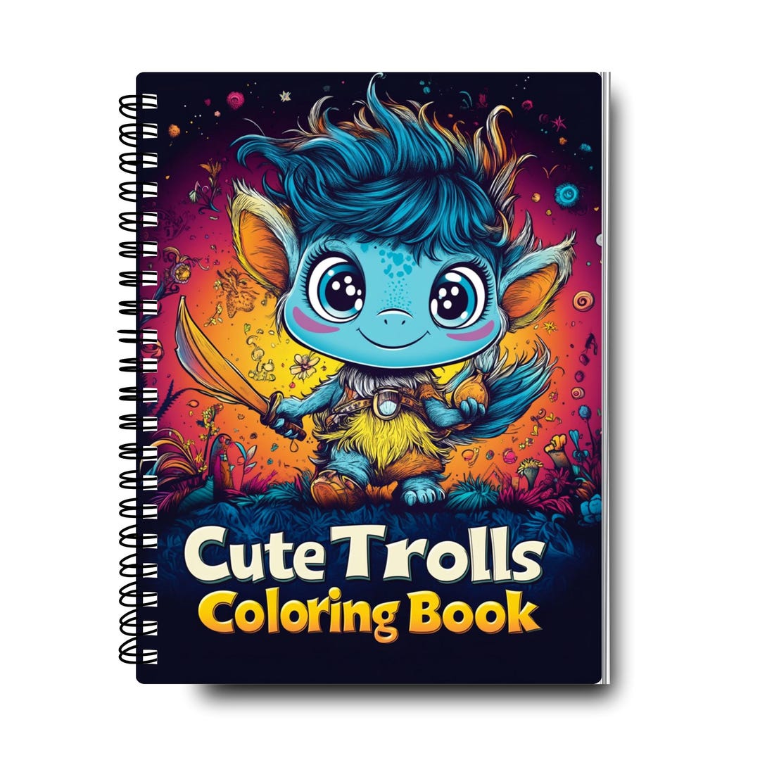 Cute Trolls Coloring Book | Troll Coloring Pages | Kids Coloring Book ...