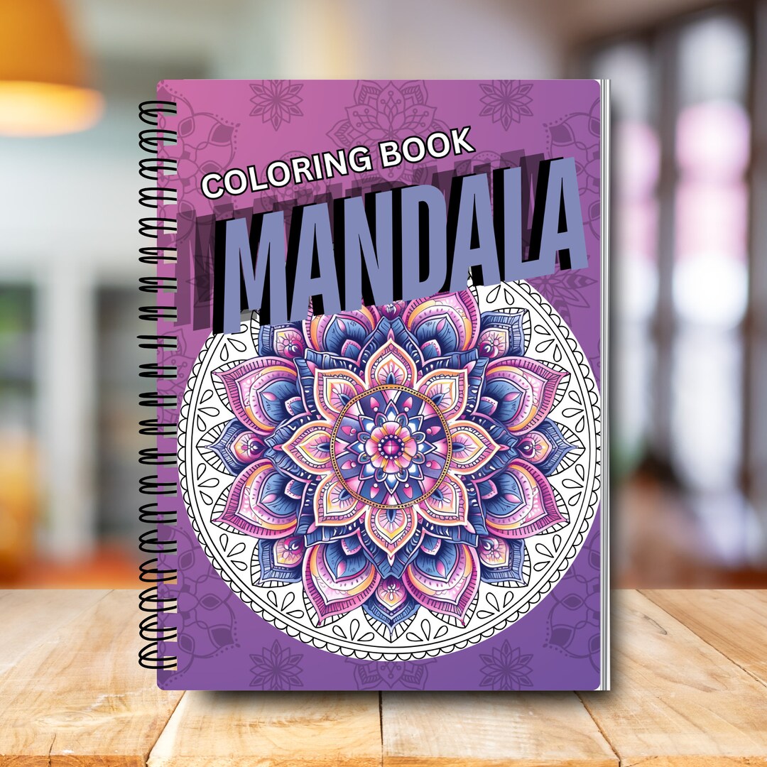 Mandala Coloring Book Pattern Coloring Book Mindfulness Coloring Art ...