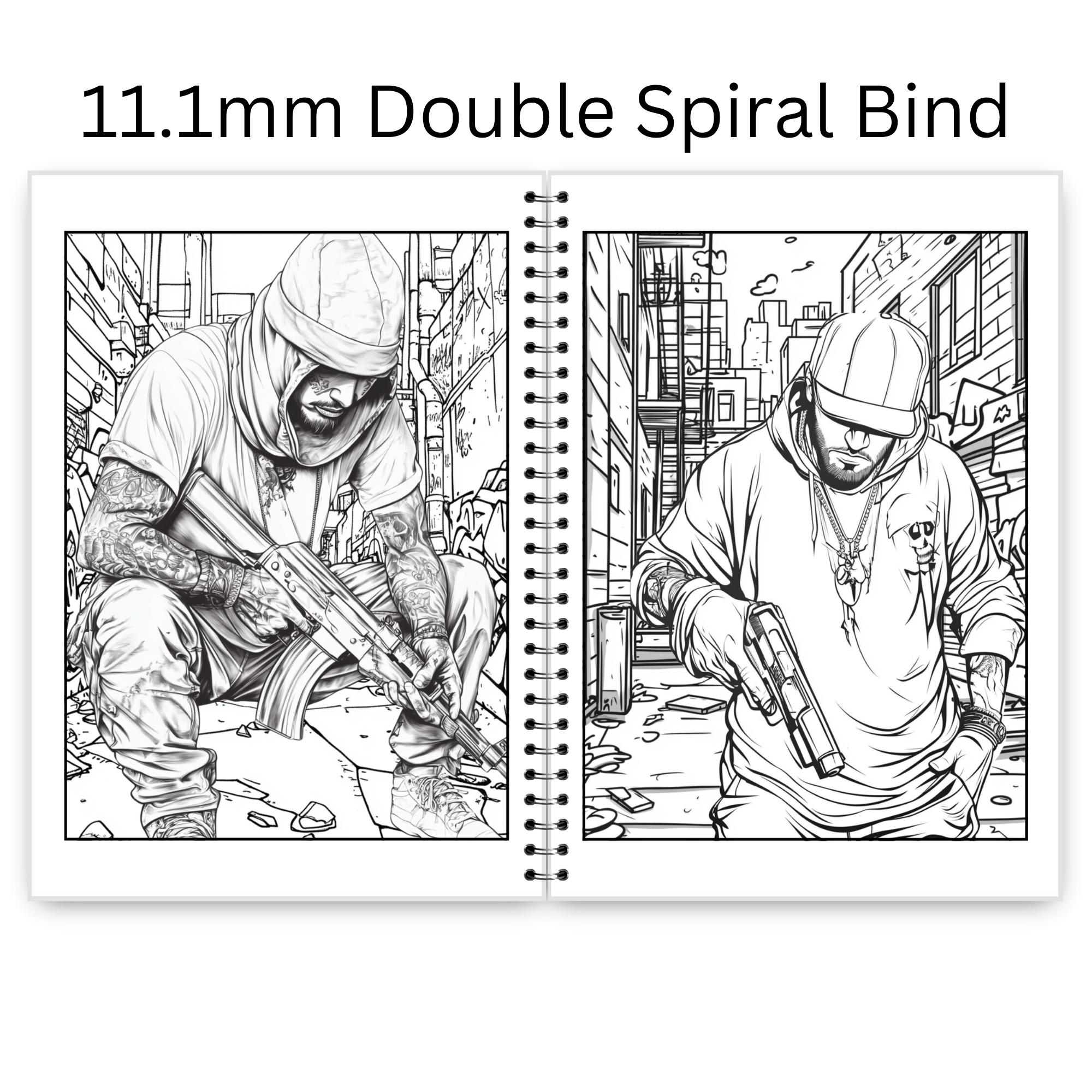 Gangsta Street Art Coloring Book: 50 Urban Coloring Pages for Teens - Etsy