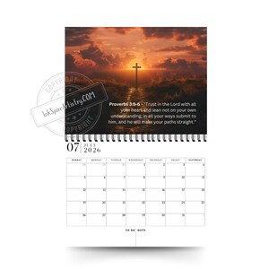 2026 Bible Verse Calendar: Christian Scripture Wall Planner - Etsy