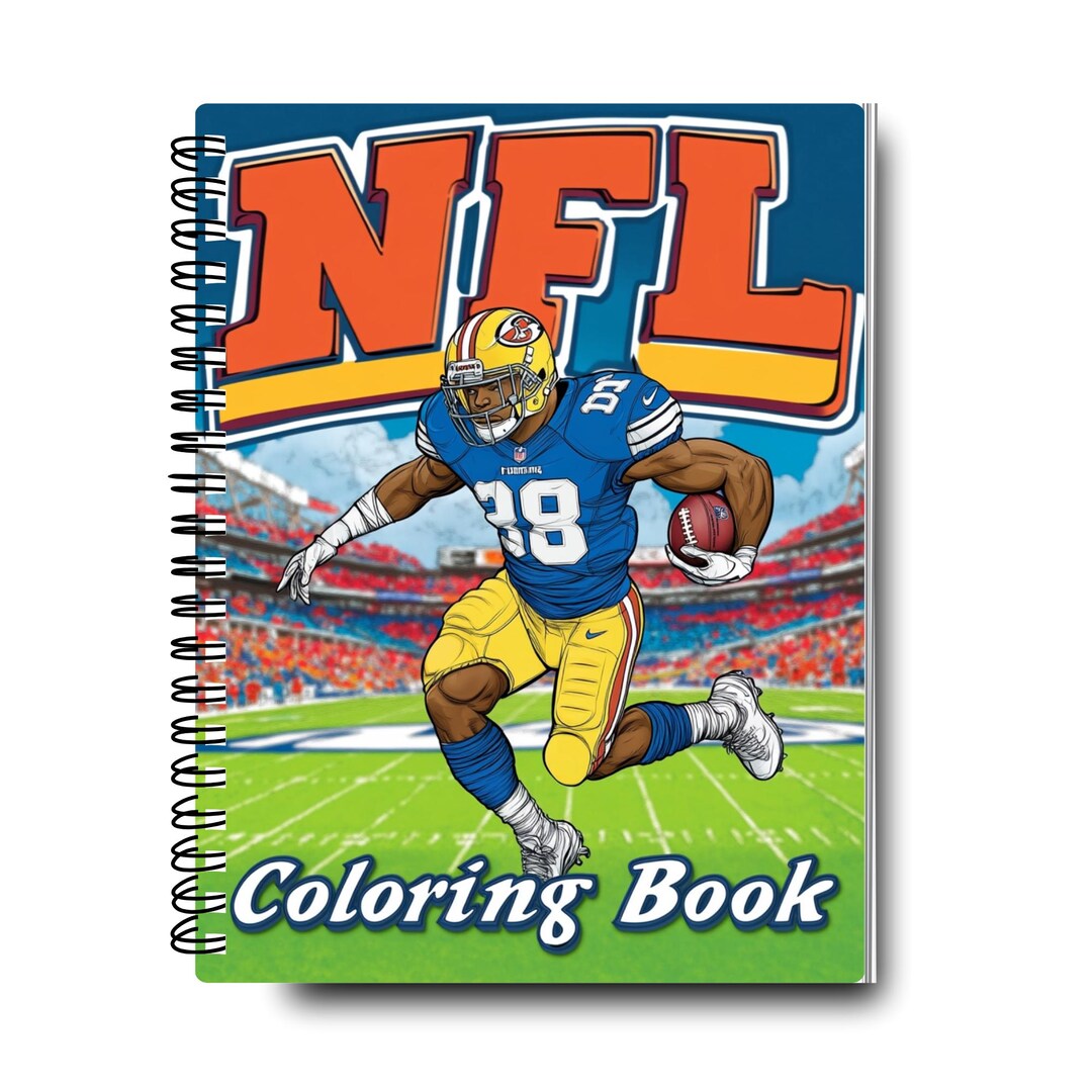 NFL Coloring Book | Football Coloring Book | NFL Players Coloring Book ...