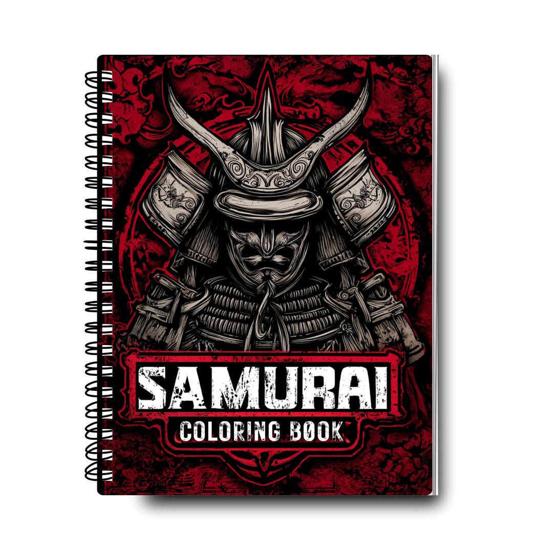 Samurai Coloring Book: Japanese Warrior Art, Relaxing Creative Escape ...