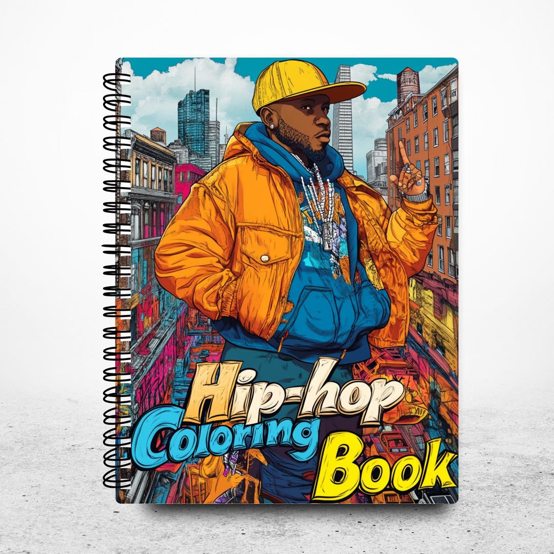 Hip-hop Coloring Book | Graffiti Coloring | Hip Hop Color Page | Urban ...