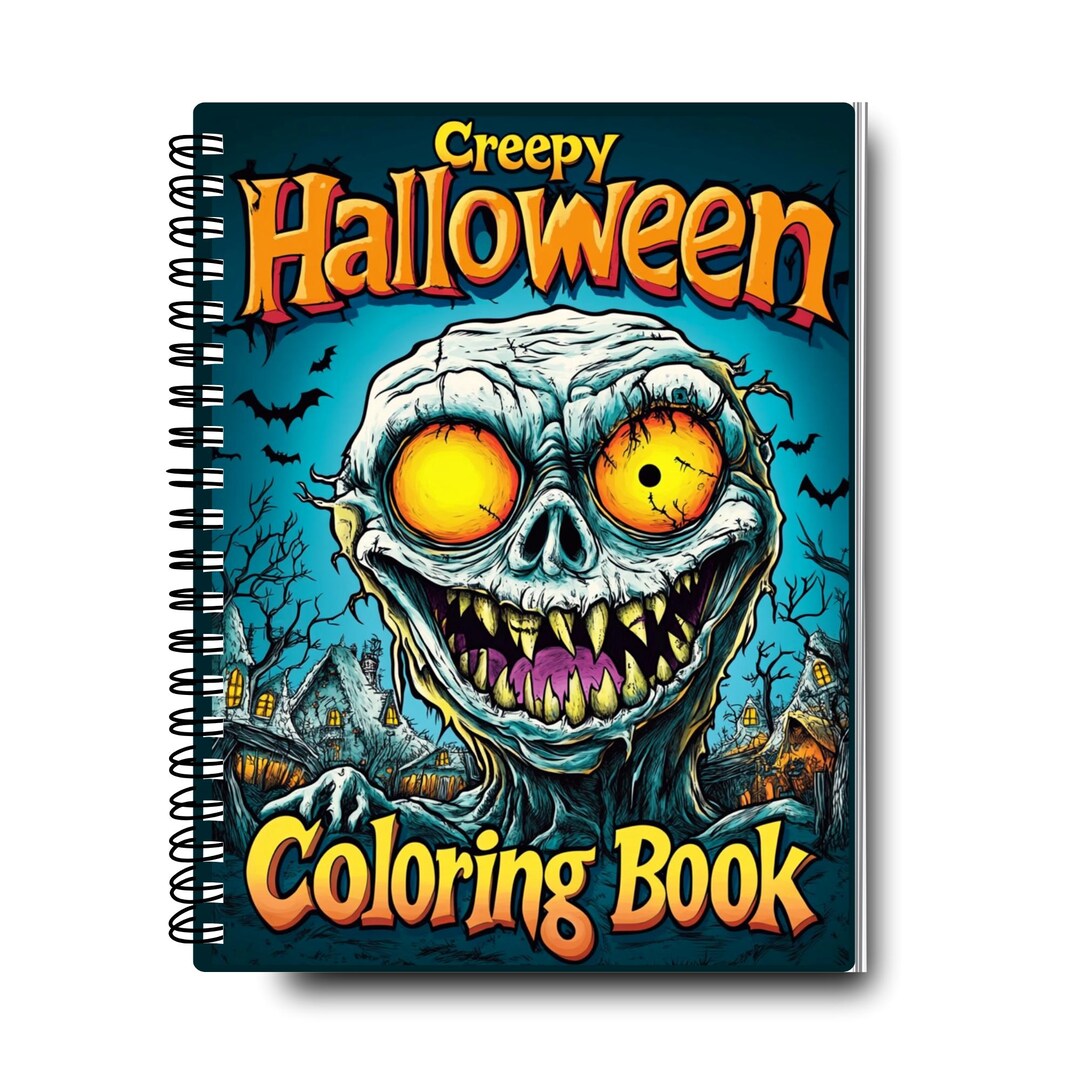 Halloween Coloring Book | Spooky Coloring Book | Creepy Coloring Book ...
