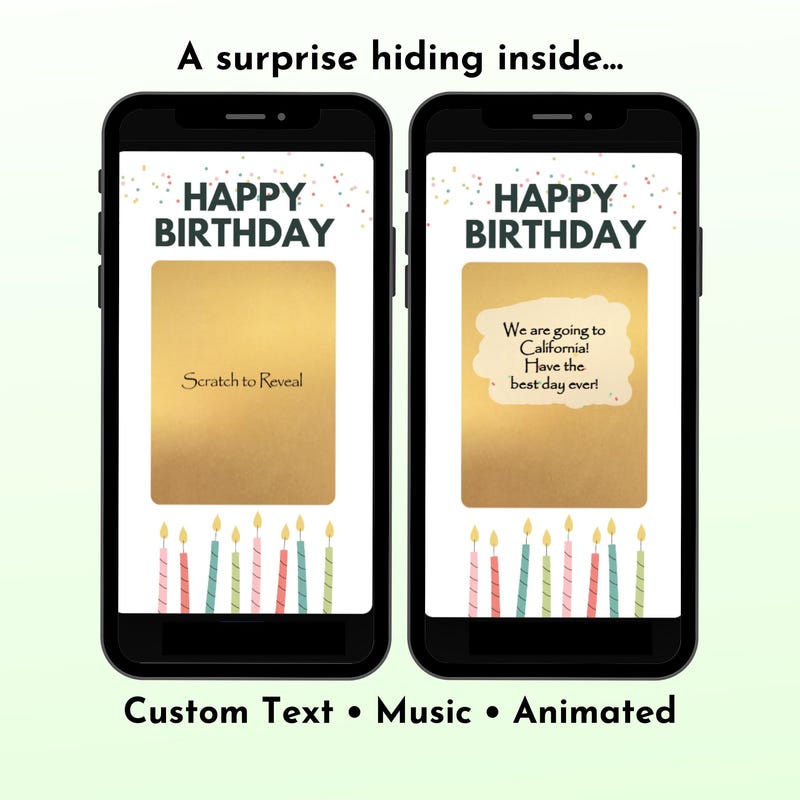 Scratch Card for Present - Etsy UK