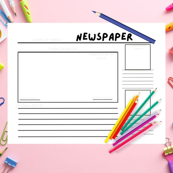 Blank Newspaper Paper