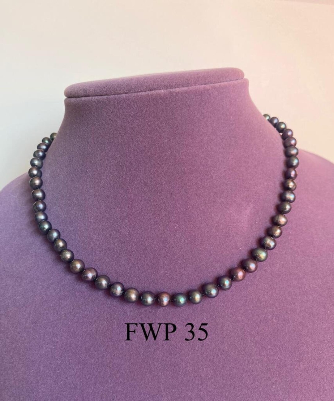 Ravens Wing Colored Freshwater Pearls With Magnetic Metal Rear Clasp - Etsy