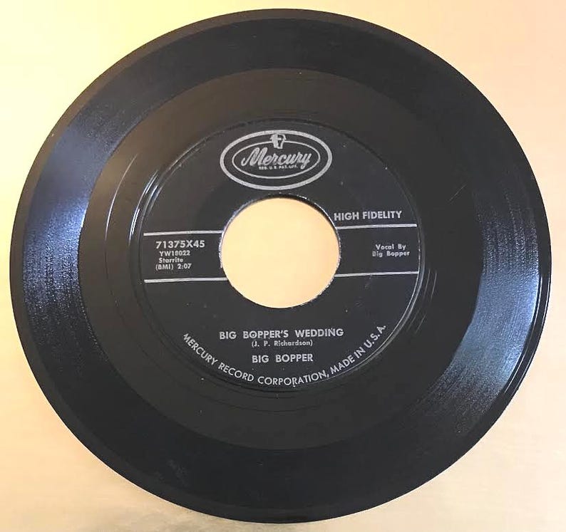 The Big Bopper, Little Red Riding Hood, Big Bopper's Wedding, 1958 ...
