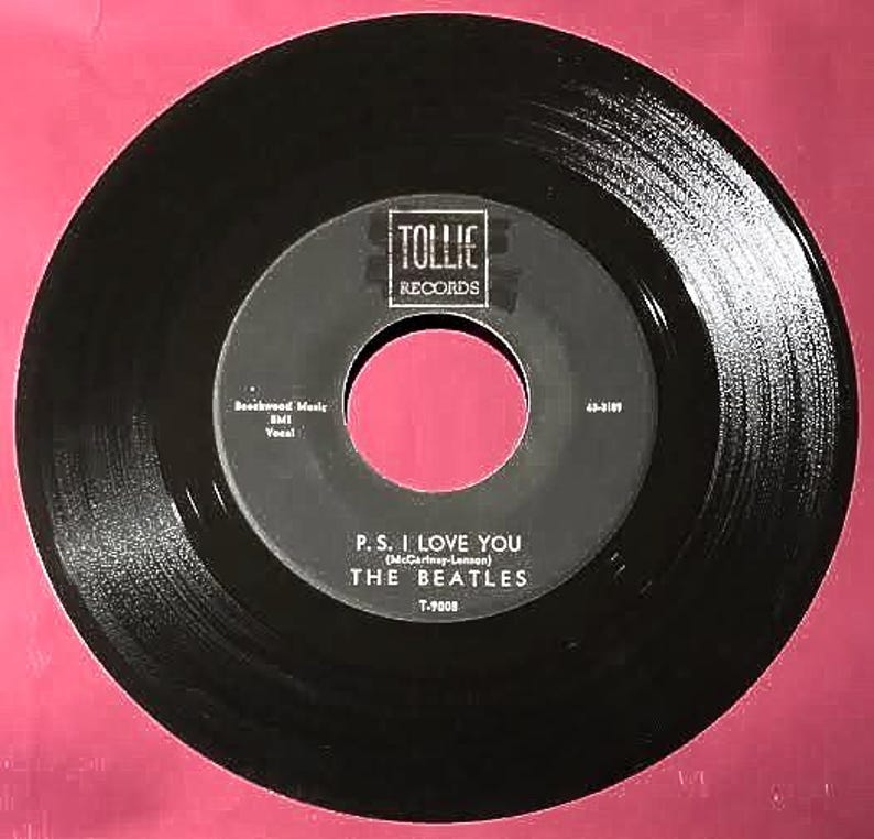 The Beatles - Love Me Do / P.S. I Love You - Tollie T-9008 (1964) VG - Etsy
