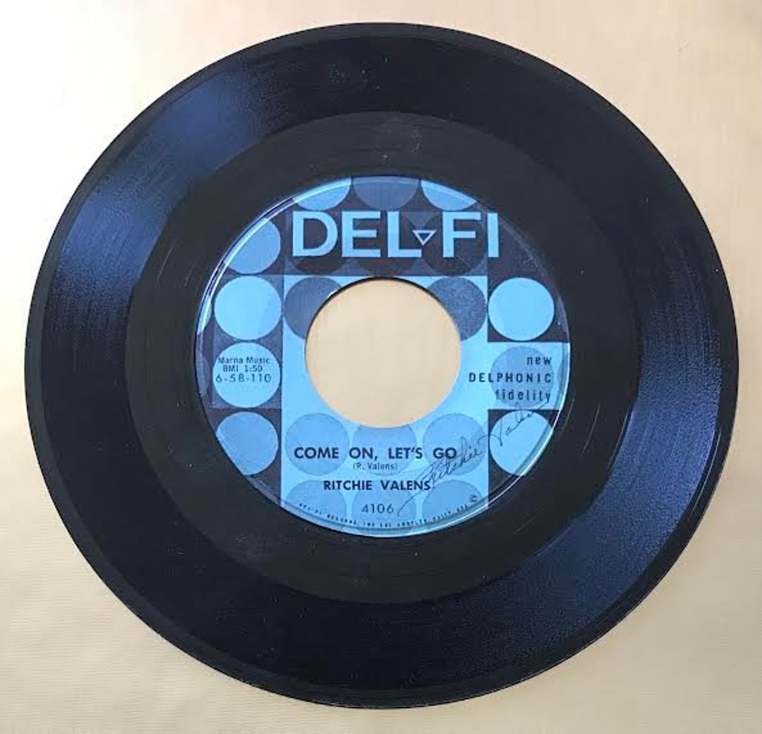 Signed Ritchie Valens Del Fi 45 RPM, Come on Let's Go - 1958 M - NM ...