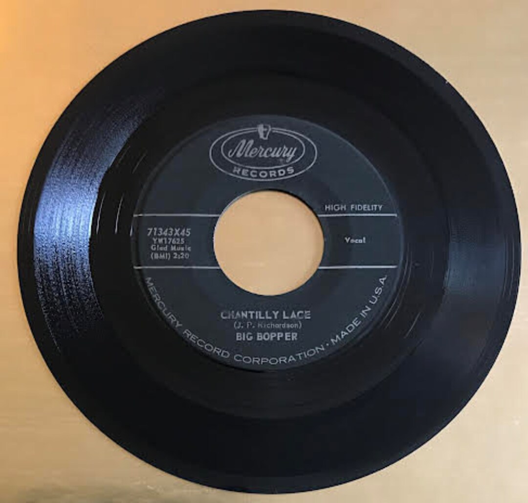 The Big Bopper, Chantilly Lace, Purple People Eater, 1958 Mercury 45rpm ...