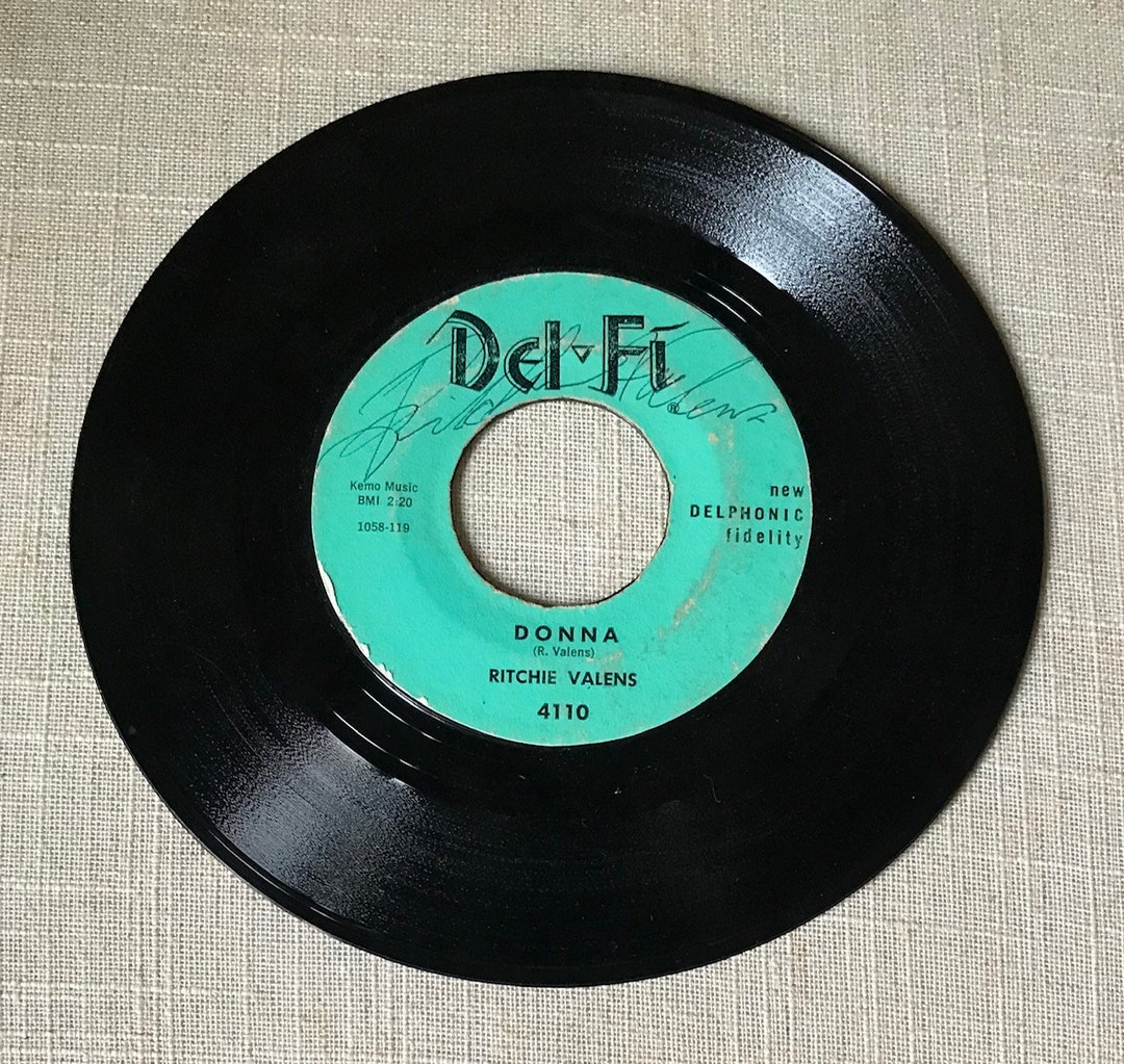 Signed by Ritchie Valens 12/27/1958 Del Fi 45rpm - Donna / La Bamba - (offers Welcome) - Etsy