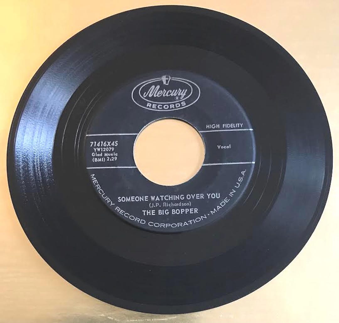 The Big Bopper - Someone Watching Over You, 1958 Mercury 45rpm Vinyl ...