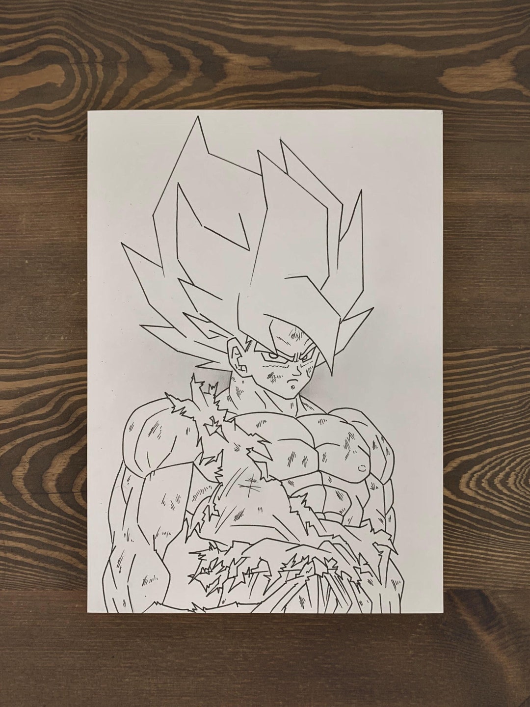 Hand Drawn Anime/manga Art | Traditional Art (ink & Graphite) | 8.27in ...