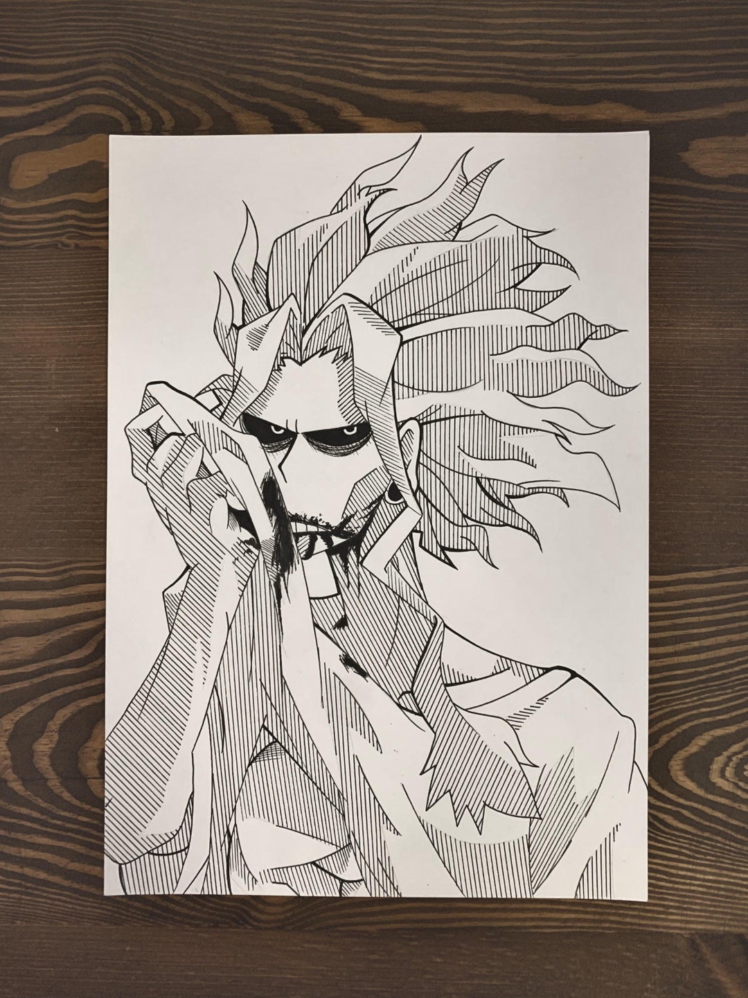 Hand Drawn Anime/manga Art Traditional Art ink & Graphite 8.27in X 11 ...