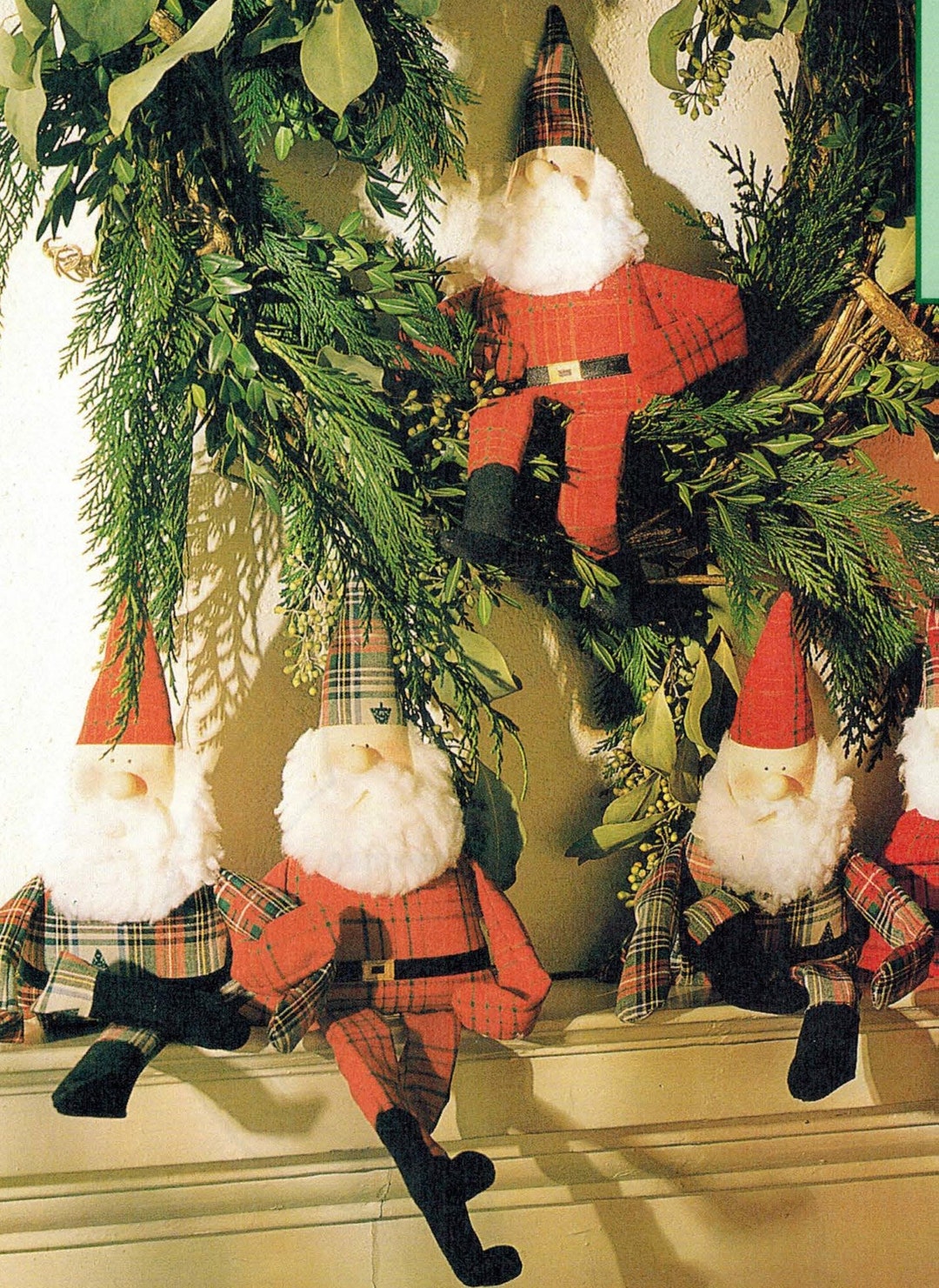 Vintage Santa Dolls Pattern, Christmas Decoration, PDF Pattern, Digital ...