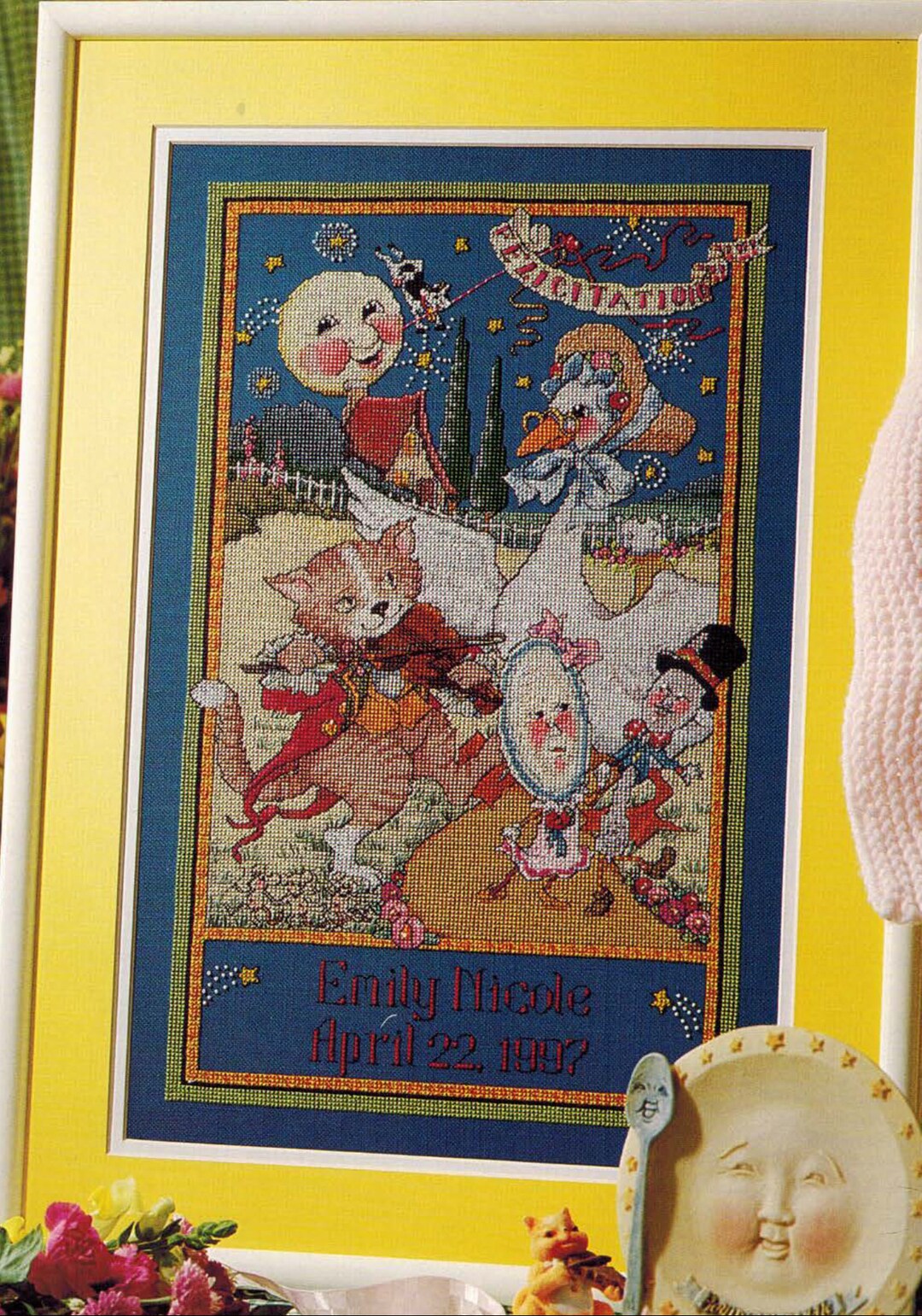Vintage Mother Goose Cross Stitch PDF Pattern Digital - Etsy