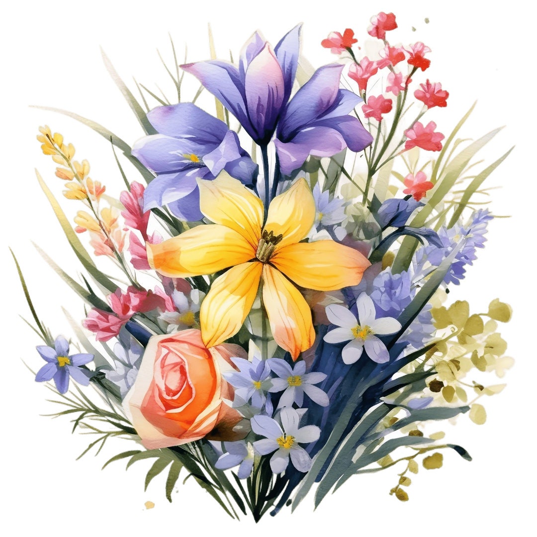 Cross Stitch Spring Flowers 4 PDF Counted Cross Stitch Pattern Floral ...
