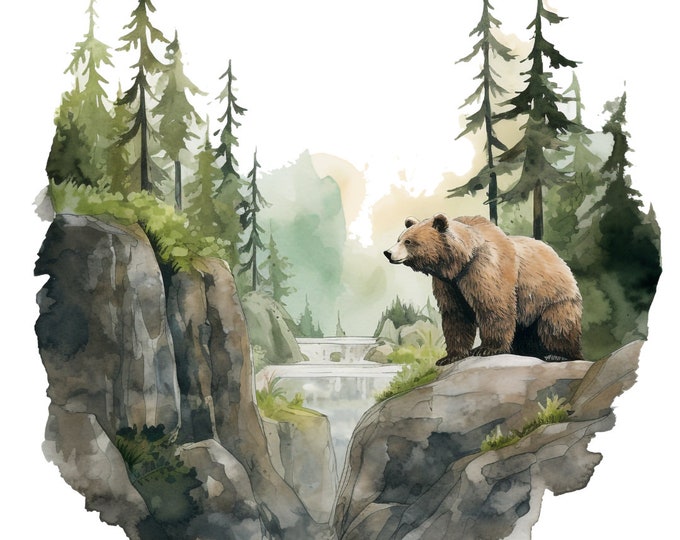 Grizzly Bear Cross Stitch Pattern: Woodland Wildfire | PDF Guide ...