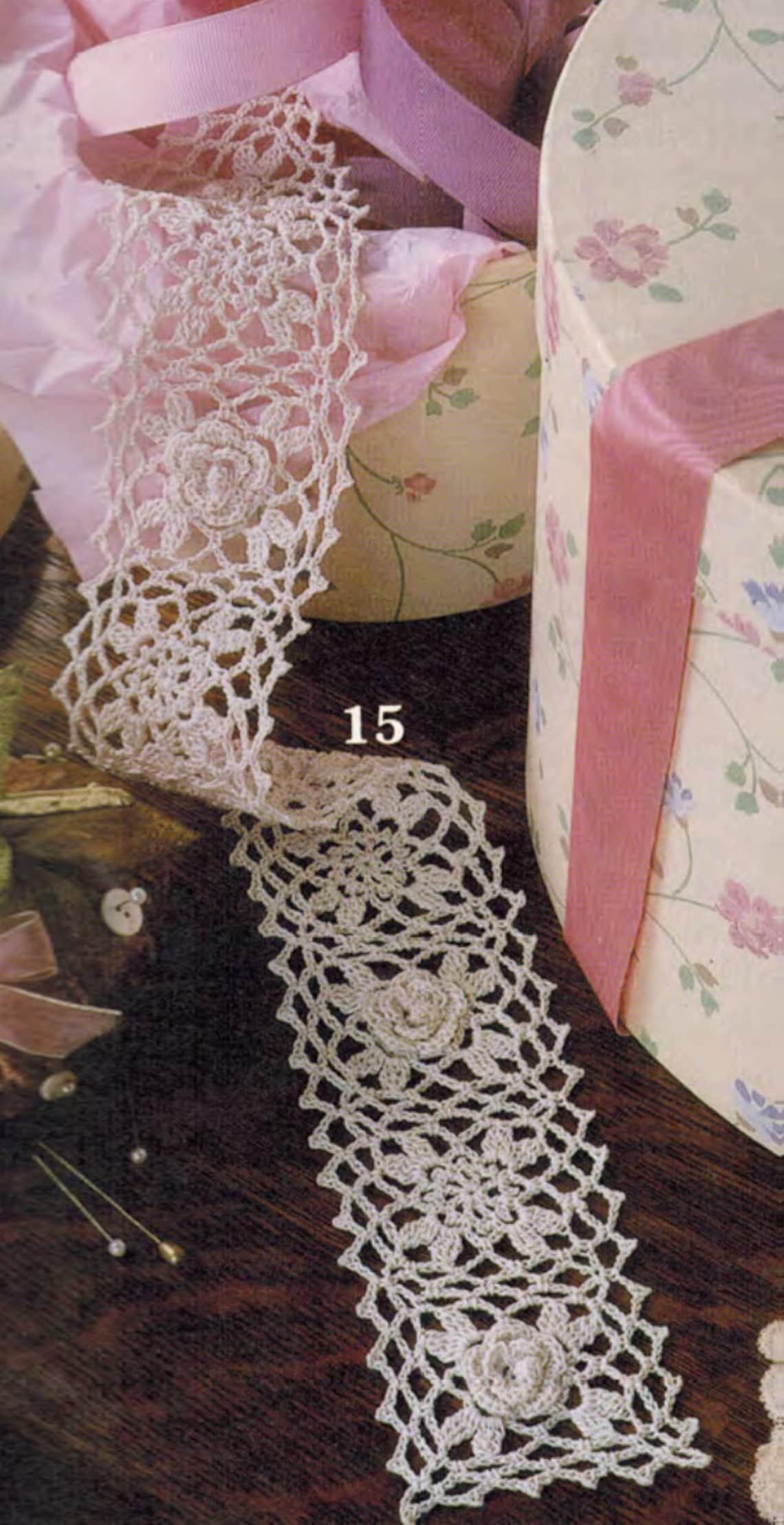 Vintage romancing the Rose Crochet PDF Pattern - Etsy