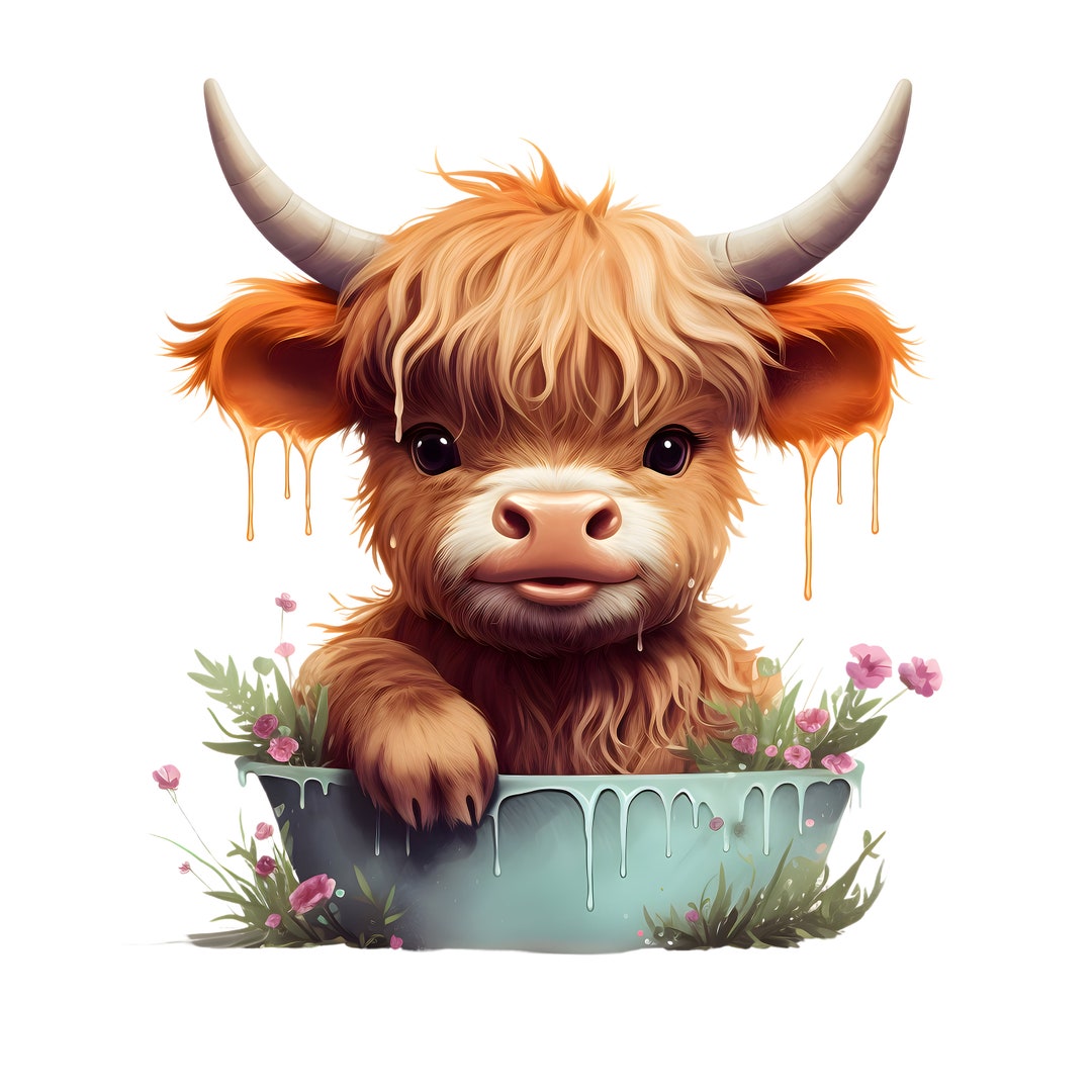 Cross Stitch Highland Cow #17 PDF Counted Cross Stitch Pattern Animal ...