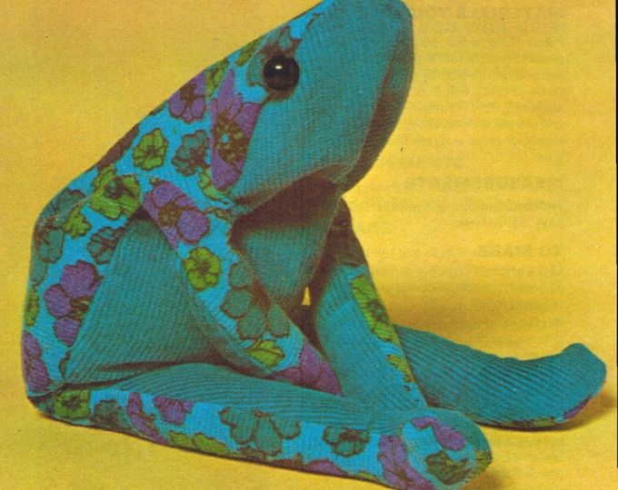 Stuffed Frog - PDF Sewing Pattern & Tutorial | Stuffed Animals | Plush ...
