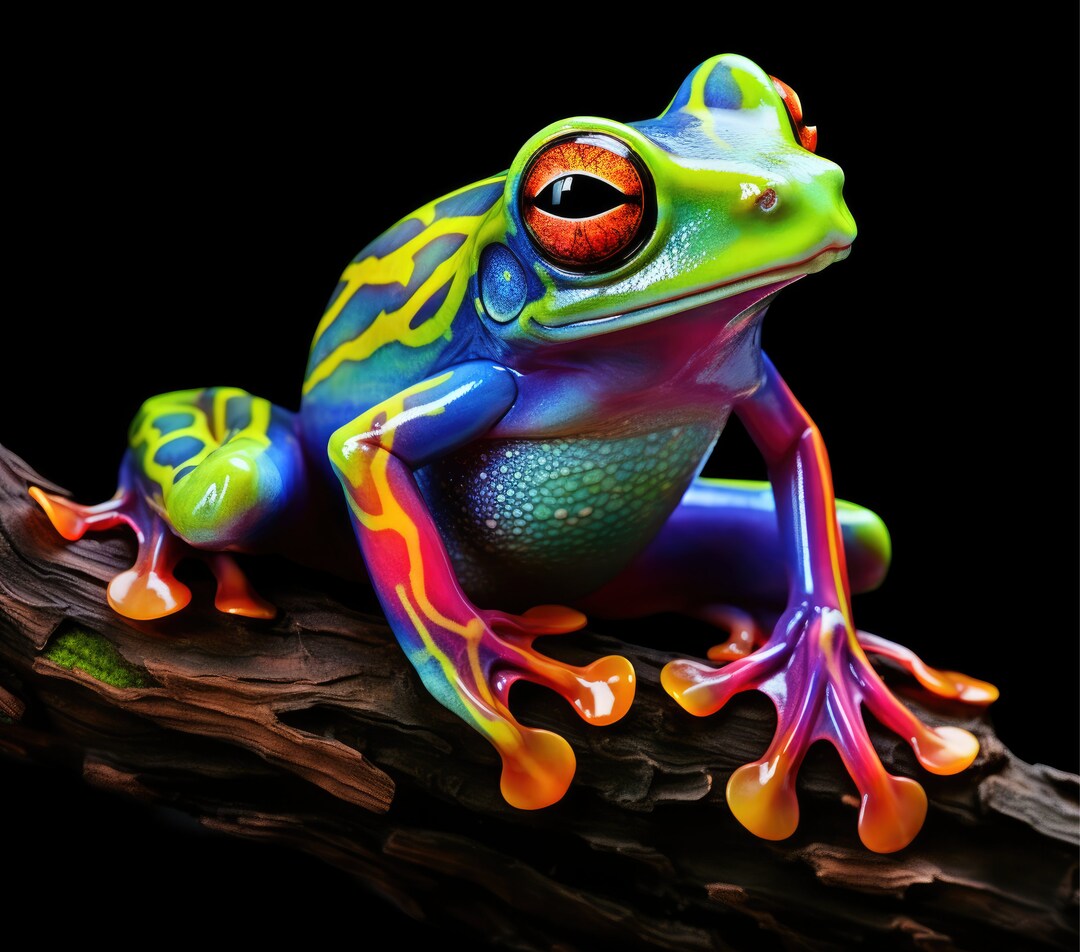 Cross Stitch Wall Decor Neon Frogs #9 PDF Counted Cross Stitch Pattern ...