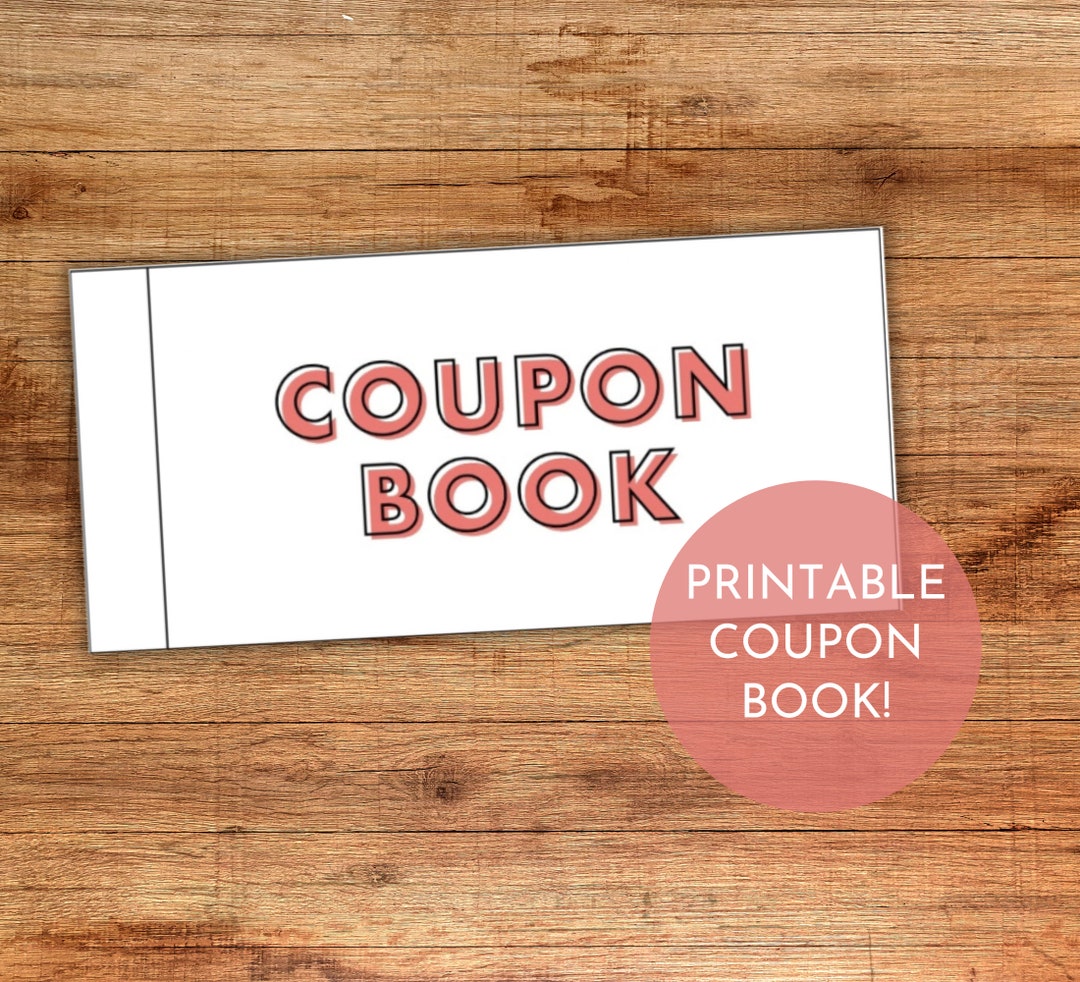 Red Coupon Book Printable Diy Gift for Spouse - Etsy