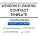 Sparkling Window Cleaning Service Agreement Template - Etsy