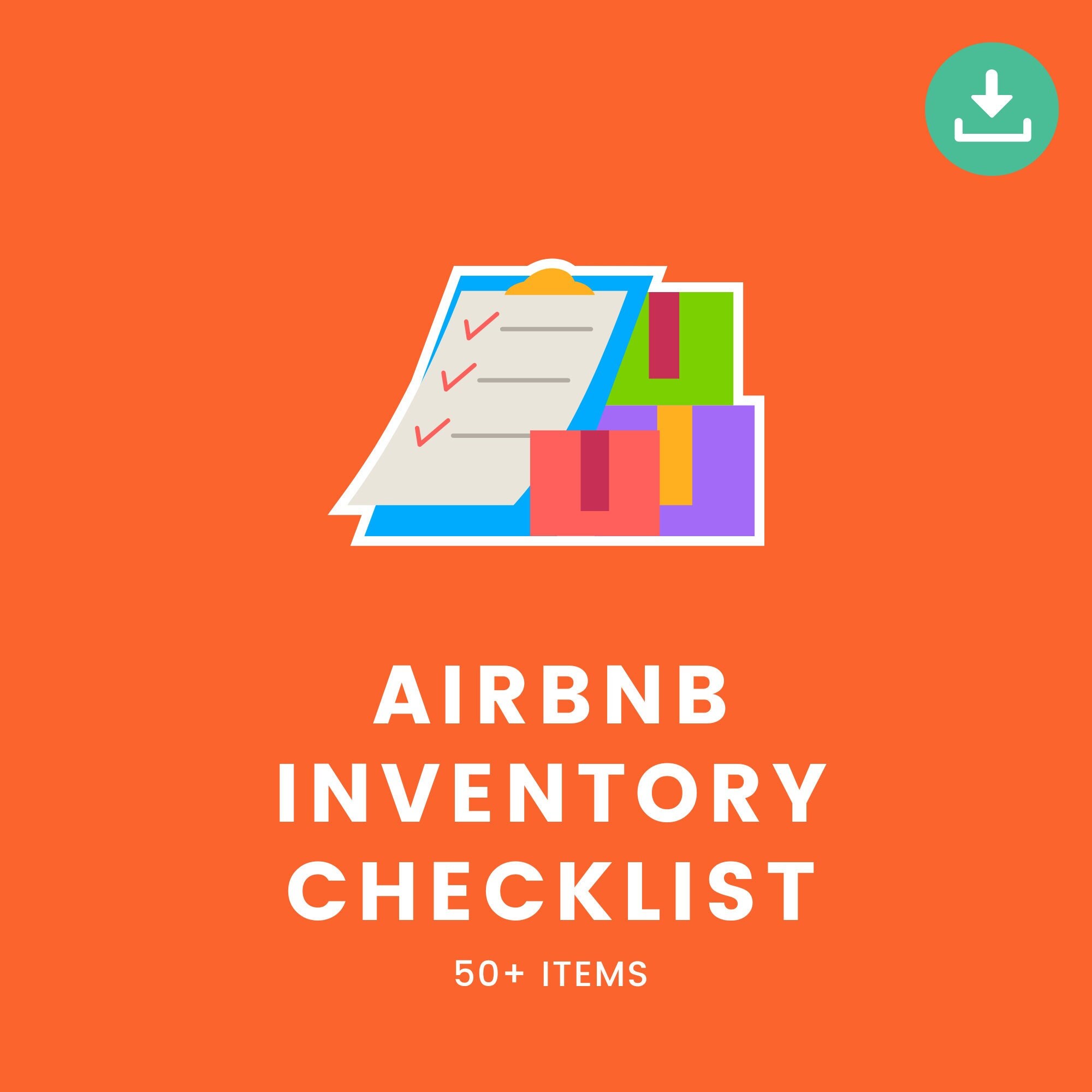 Template for STR Businesses Like Airbnb Inventory Checklist Organize ...