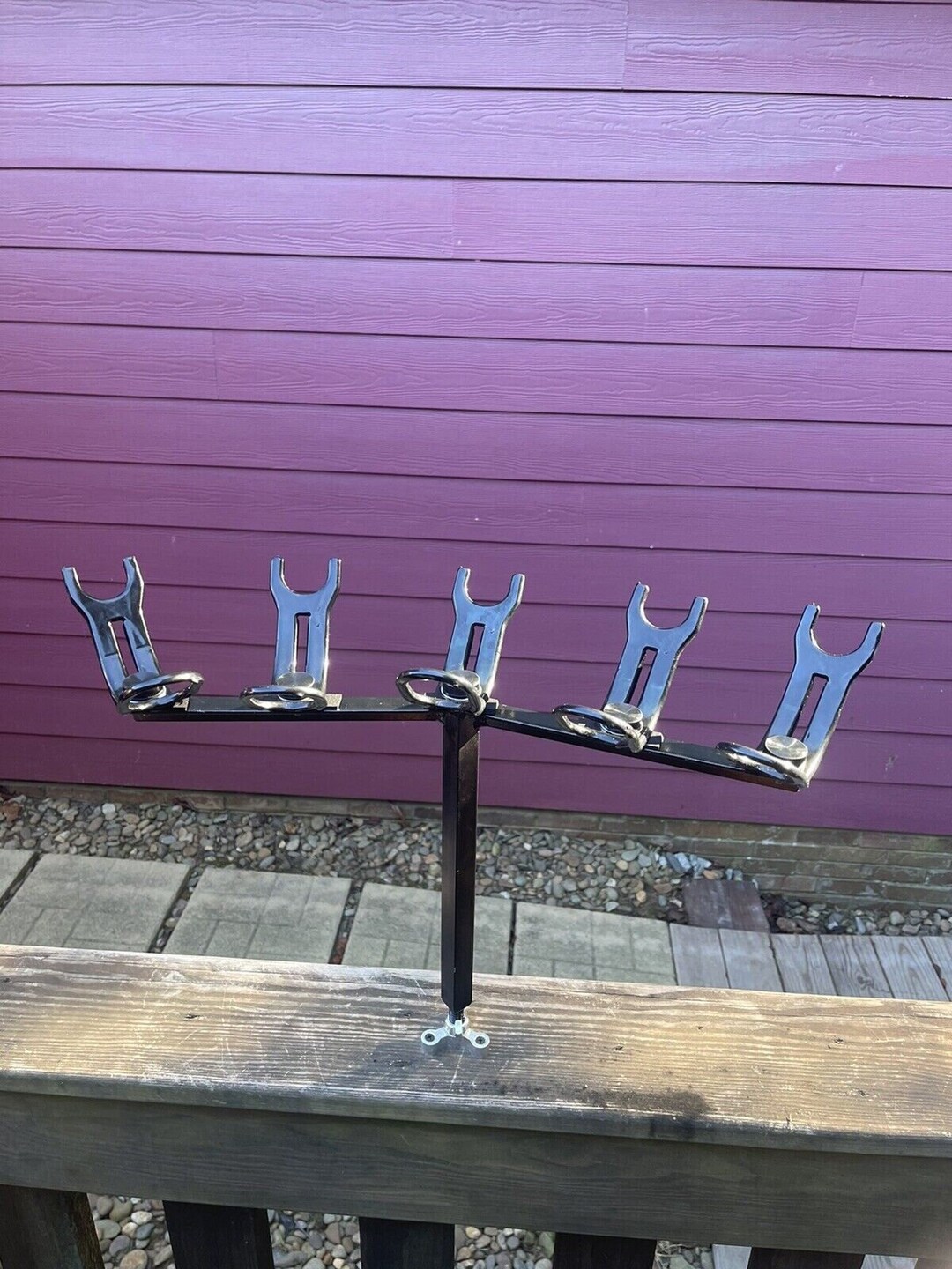 Angled Adjustable 5 Rod Holder Spider Rig Crappie Drift - Etsy